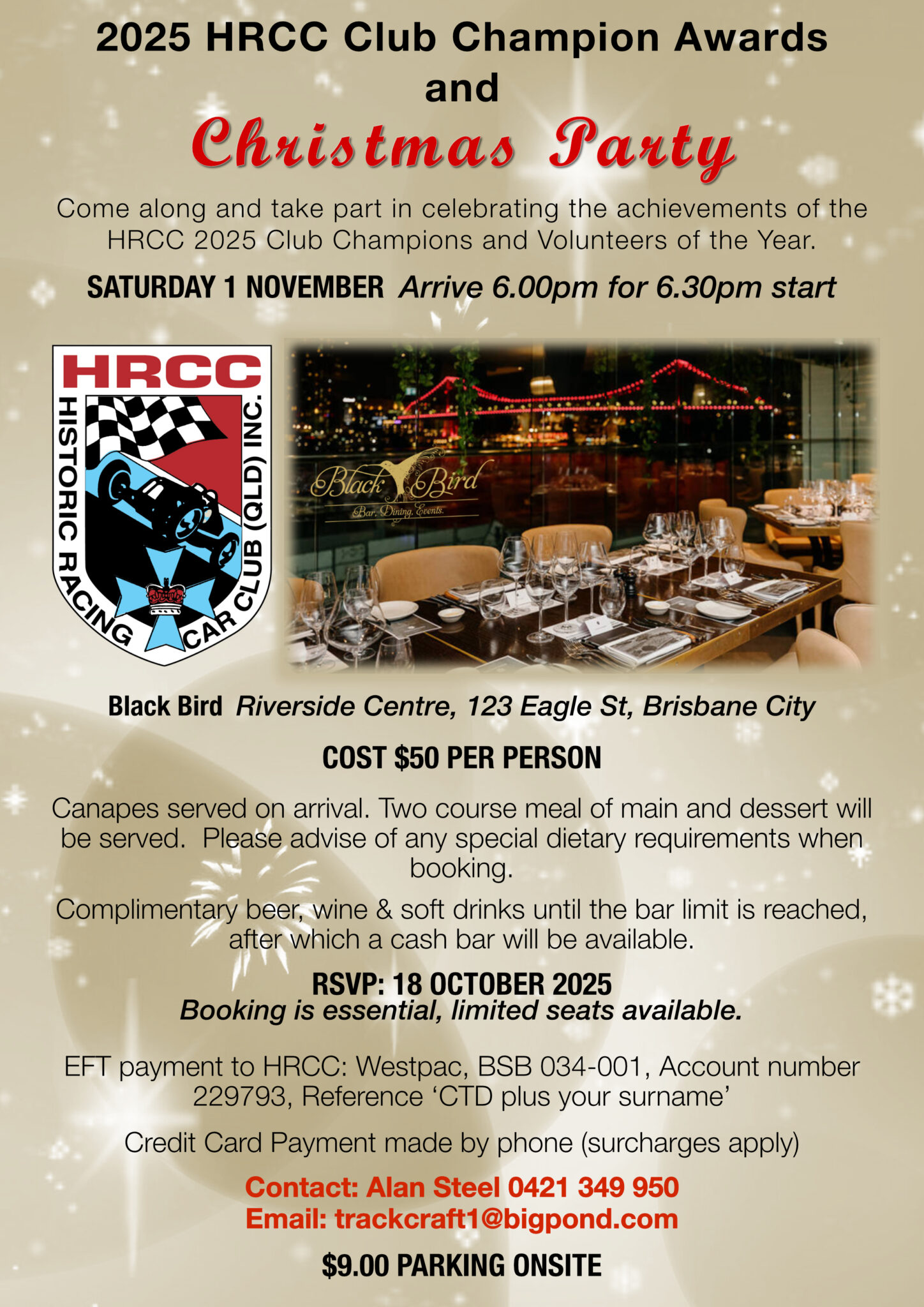 2025 HRCC Club Champion Awards & Christmas Party - HRCC